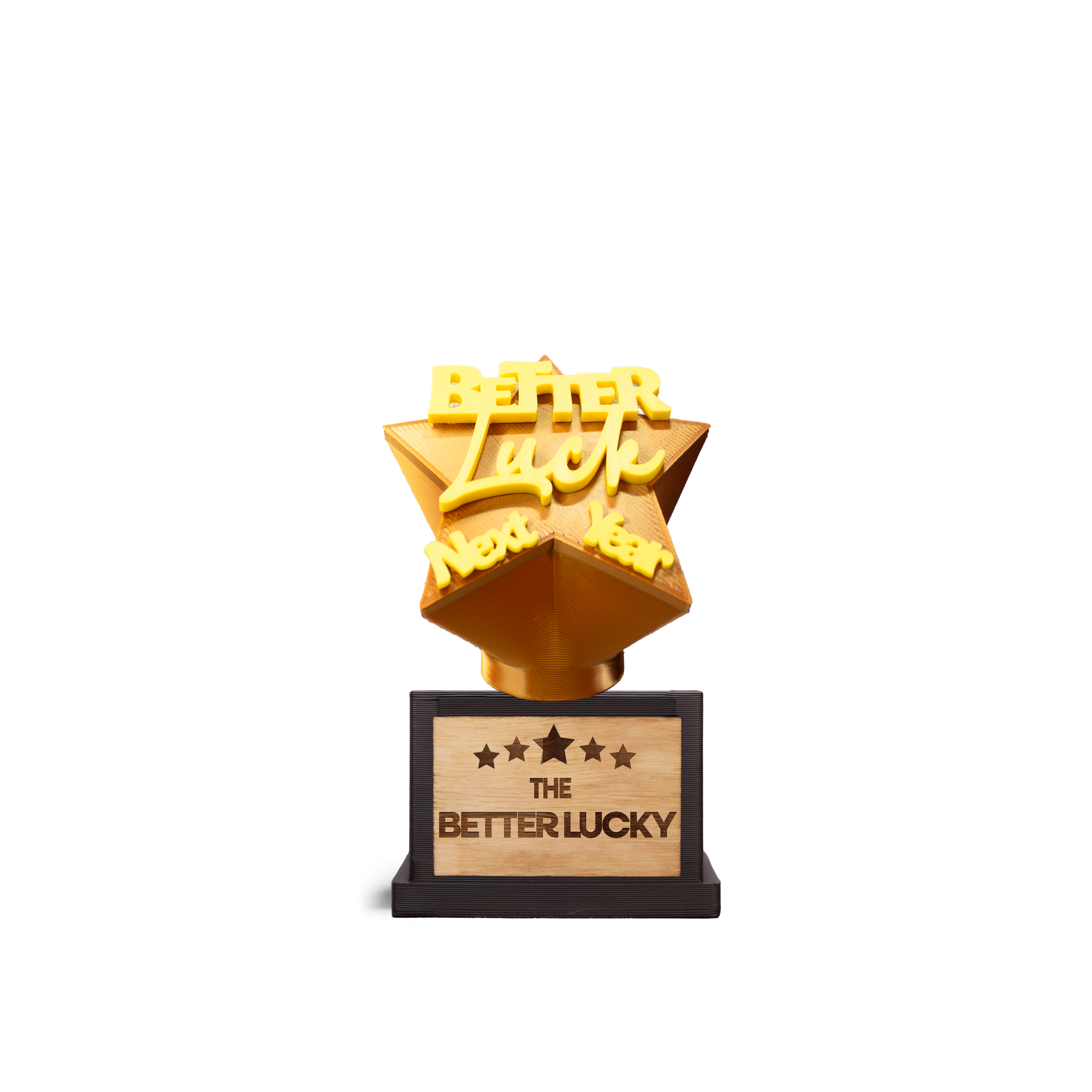 Better Luck Next Year Trophy | Custom Funny Award Meme Desk Decor ...