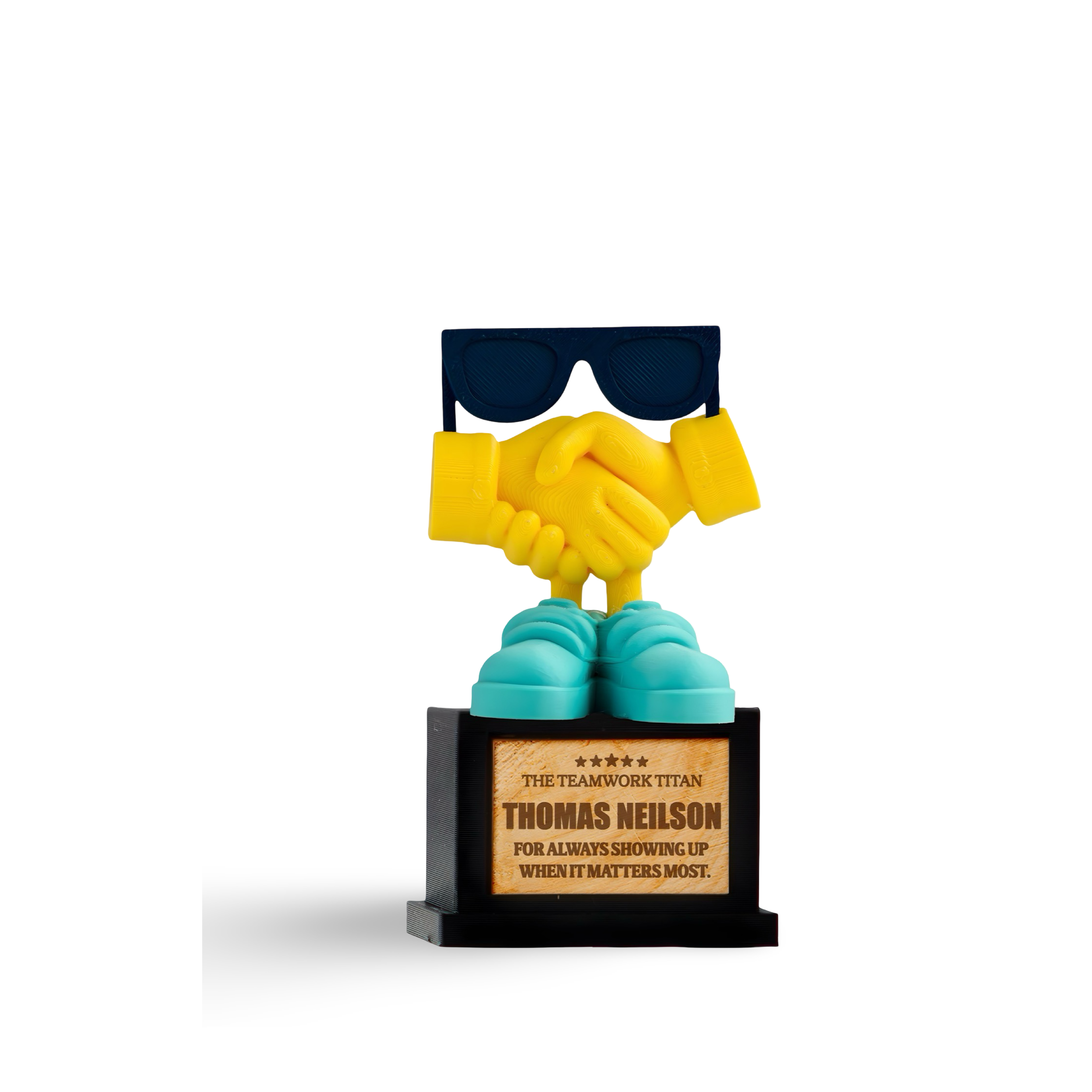 Teamwork Titan Trophy | Custom Collaboration Recognition Award ...